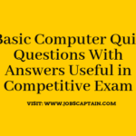 Best Interview Questions on Computer Skills | Computer Question Answer