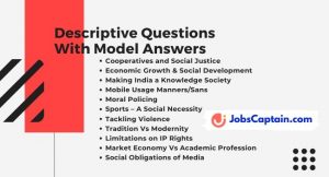 Descriptive Questions Bank 2020 - Model Answers of Questions