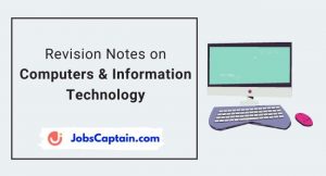 Read Useful Revision Notes on Computers & IT - Download Free Pdf Book