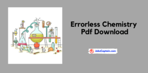 Errorless Chemistry Pdf Book Download - JobsCaptain