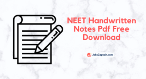 NEET Topper Handwritten Notes Pdf Free Download
