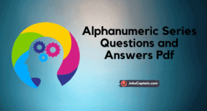 Alphanumeric Series Questions and Answers PDF