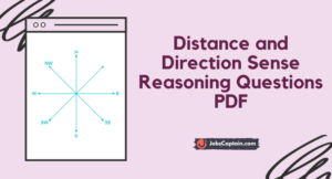 Distance and Direction Reasoning Questions PDF with Answers
