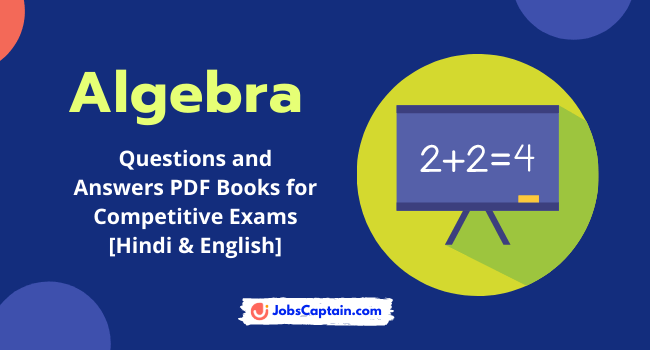 Algebra Questions And Answers PDF Books For Competitive Exams