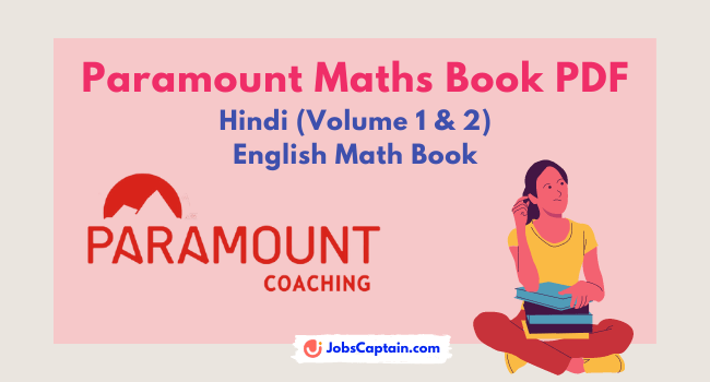 Paramount Maths Volume 1 2 PDF Book In Hindi English