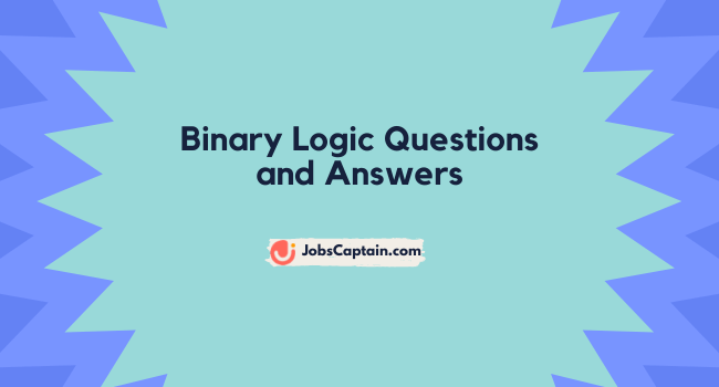 Download Binary Logic Questions And Answers PDF