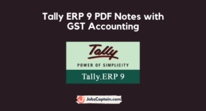 Download Tally ERP 9 PDF Notes with GST Accounting [Learning Book]