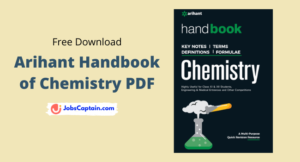 Arihant Handbook of Chemistry PDF Download